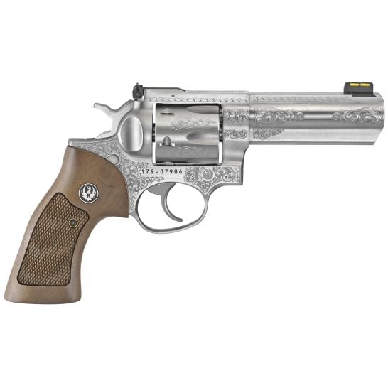 Ruger GP100 .357 Mag Revolver, 4.2" Barrel, Adjustable Sights, Silver ...