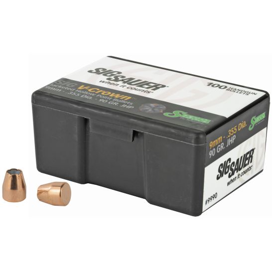 Sierra Bullets V-Crown, .355 Diameter, 9mm, 90 Grain, Jacketed Hollow ...