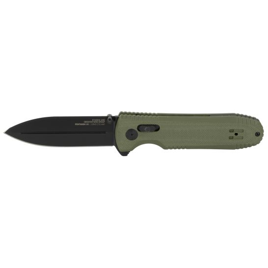 SOG Knives Pentagon XR 3.6" Spear Point Folding Knife, Black ...