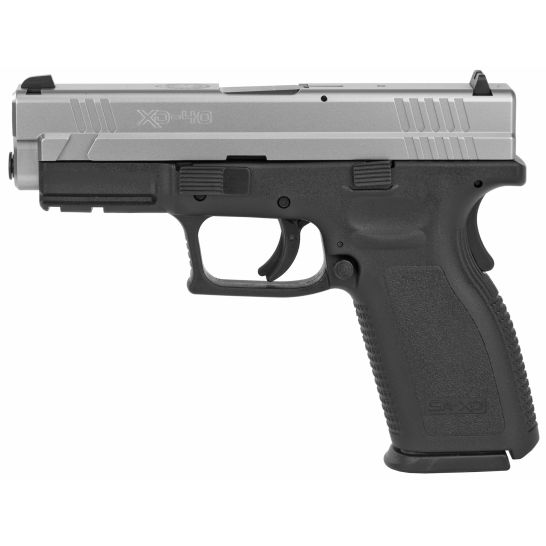 Springfield XD .40 S&W Pistol, 4" Barrel, Fixed Sights, Silver, Black ...