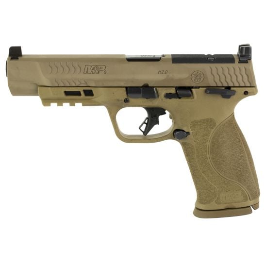 Smith & Wesson M&P9 9mm Pistol, 5" Barrel, 3 Dot Sights, Flat Dark ...