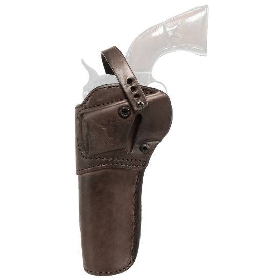 Tagua Ambidextrous Belt Holster for Single Action Revolver 5.5", Brown ...