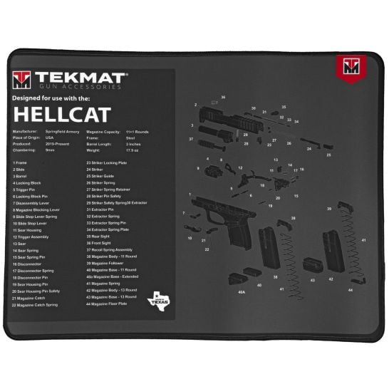 TekMat Ultra Mat, Springfield Hellcat, 15"x20" Black Cleaning Mat ...