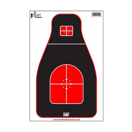Pro-Shot Tactical Precision Target, 8-Pack - TPRS-BLK-8PK | Palmetto ...