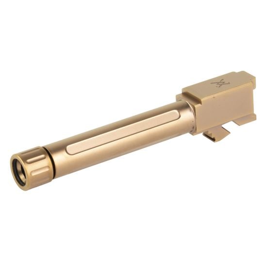 True Precision Threaded Barrel, 9mm, for Glock 19, Copper TiCN Finish ...
