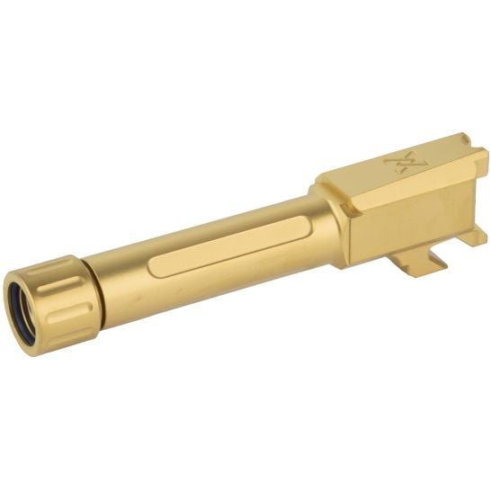 True Precision Barrel, 9mm, Gold Titanium Nitride, Threaded, fits ...