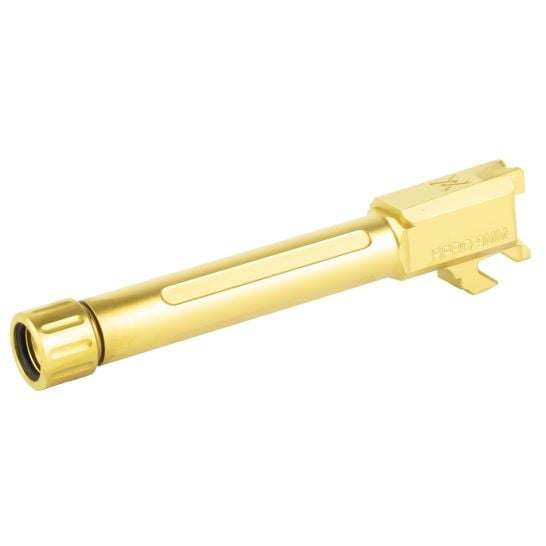 True Precision Barrel 9mm Threaded 1/2x28 for Springfield Hellcat, Gold ...
