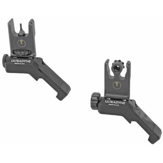 Ultradyne USA C2 Folding Front and Rear Offset Sight Combo, Black ...