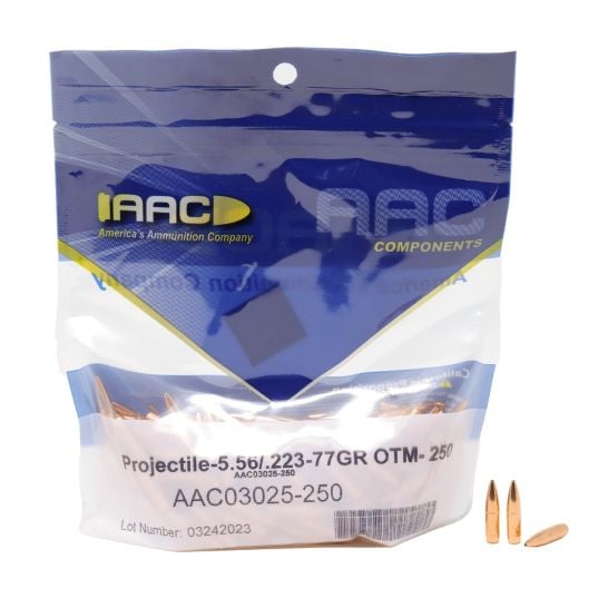 AAC 5.56 77 Grain OTM 250/Ct Projectiles - 250 | Palmetto State Armory