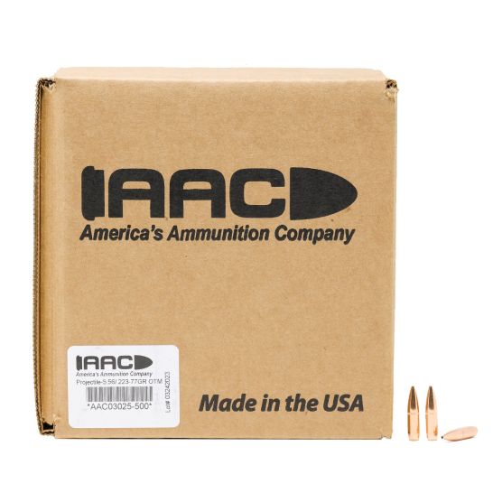 AAC 5.56 77 Grain OTM 500/Ct Projectiles - 500 | Palmetto State Armory