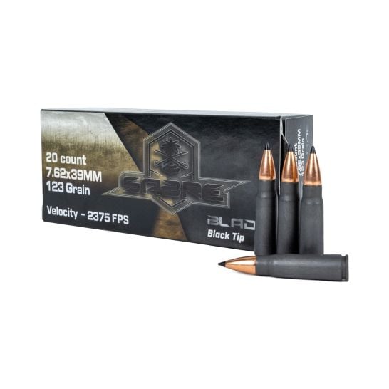 AAC "Sabre Blade Black Tip" 7.62x39mm 123 Grain 20rd Box Ammunition ...