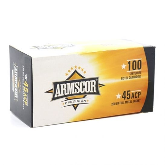 Armscor 45 ACP Bulk Ammo 230 Grain FMJ 100 rds | Palmetto State Armory