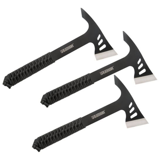 BLACKHAWK! Direct Hawk 3-Piece Throwing Tomahawk Set w/ Sheath ...