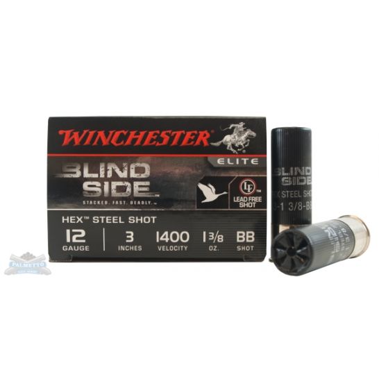 Winchester 12ga 3" BB Blindside Hex Ammunition 25rds - SBS123BB ...