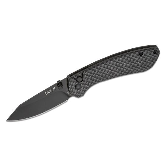 Buck Mini Sovereign Folding Clip Point Knife, Carbon Fiber - 0743CFS-C ...