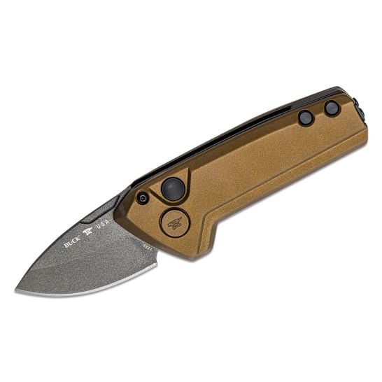 Buck Mini Deploy Auto Folding Drop Point Knife, Burnt Bronze - 0839BRS1 ...