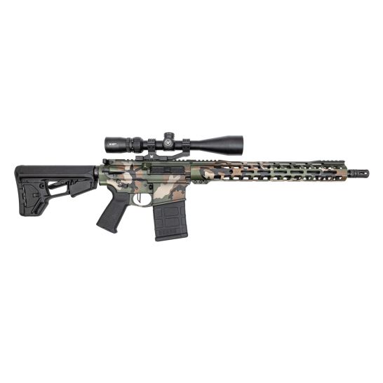 PSA Custom 16" Mid-length .308 WIN 1/10 Nitride 15" LtWt Mlok Rifle, 3. ...