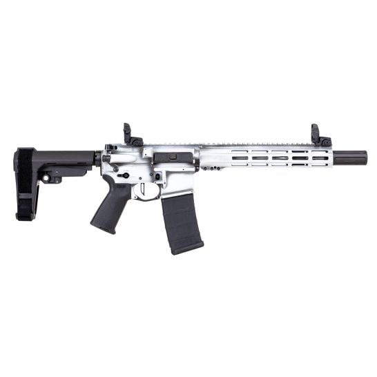 PSA Custom 10.5" 5.56 SS Rifle W/ PSA Custom Flatbow FCG - White & Grey ...