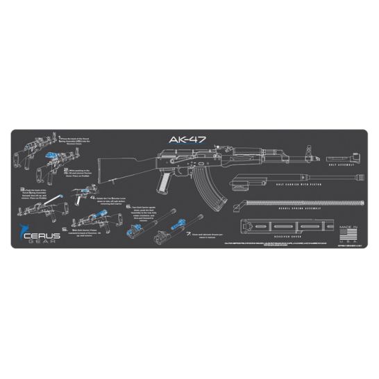 Cerus Gear ProMat 12" x 36" x 3 mm Instructional Mat, Charcoal Gray ...