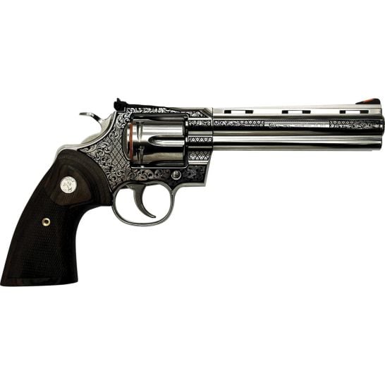 Colt Python Filigree .357 Magnum Revolver 6" 6rds, Stainless | Palmetto ...