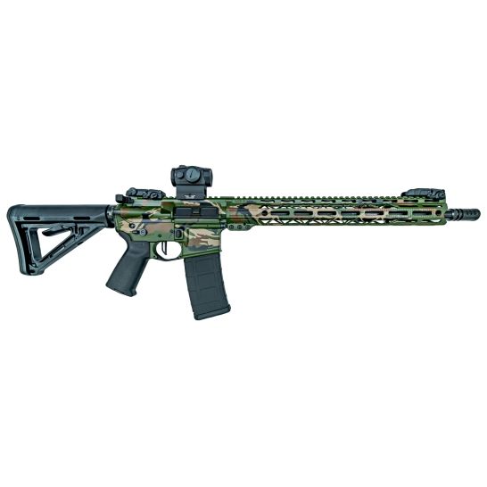 PSA Custom 16" Mid 5.56 1:7 Nitride 15" MLOK Rifle, British Woodland ...