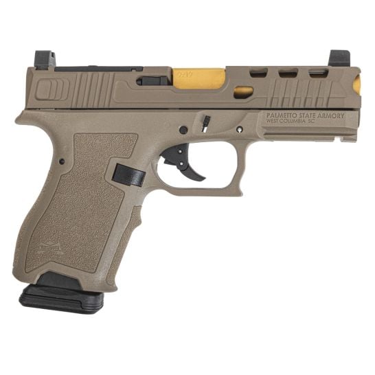 PSA Dagger Compact 9mm Pistol With SWRV2 RMR Slide & TiN Non-Threaded ...