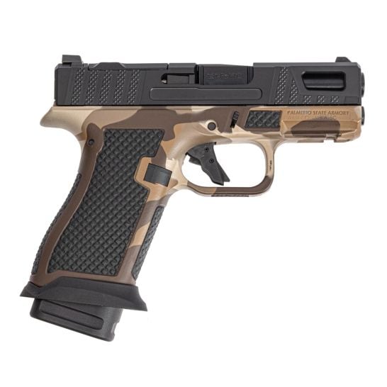 PSA Sabre Dagger Micro 9mm Pistol, w/ Mag Extensions, M81 Desert Camo ...