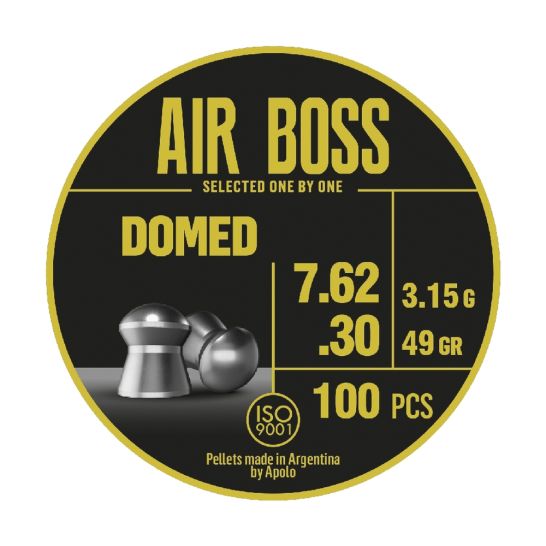 Hatsan USA Apolo Air Boss Domed .30 Cal Airgun Rifle Pellet, 49 gr ...