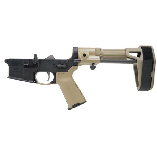 PSA AR-15 Complete MOE+ EPT Pistol Lower With CQB PDW Brace - No ...