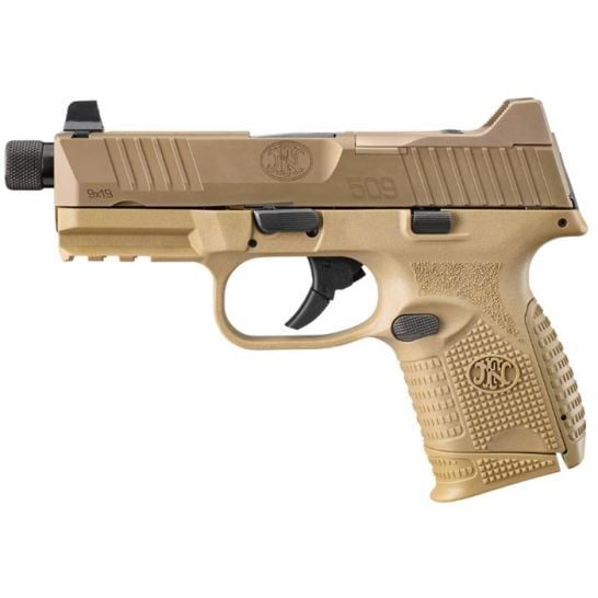 FN 509C Tactical 9mm Pistol 24rd 4.32", FDE - 66-100780 | Palmetto ...