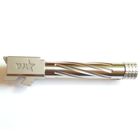 Wheaton Arms Stainless, Glock 19, Threaded, Spiral Fluted Barrel, Gen 1 ...