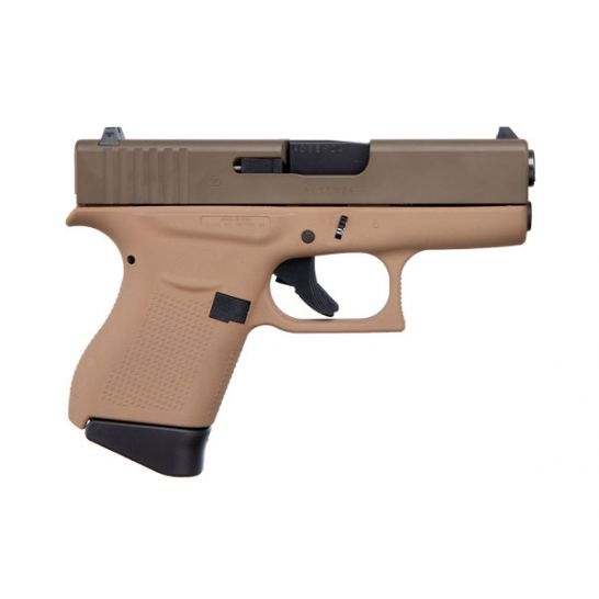 Glock 43 Gen 3 9mm Pistol FDE/Brown | Palmetto State Armory