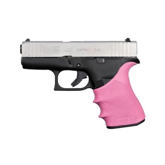 Hogue Handall Beavertail Grip Sleeve Fits Glock G43X/G48, Pink ...