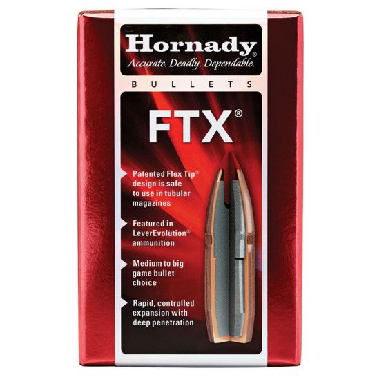 Hornady FTX Rifle 200 gr .348 Cal Reloading Bullets, Pack of 100 ...