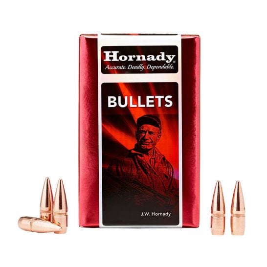 Hornady Traditional 25 Caliber .257 60 gr FP Reloading Bullets, Pack of ...