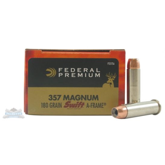 Federal .357 Mag 180 gr Swift A-Frame 20 Rounds Ammunition - P357SA ...