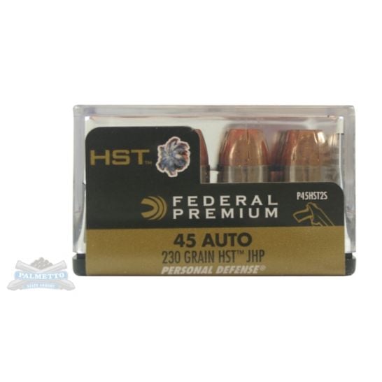 Federal 45 Auto/ACP 230gr HST Ammunition 20RDS - P45HST2S | Palmetto ...