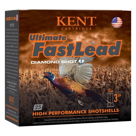 Kent Cartridge Ultimate Fast Lead 12 Gauge 3" 1 3/4 oz 5 Shot, 25 ...