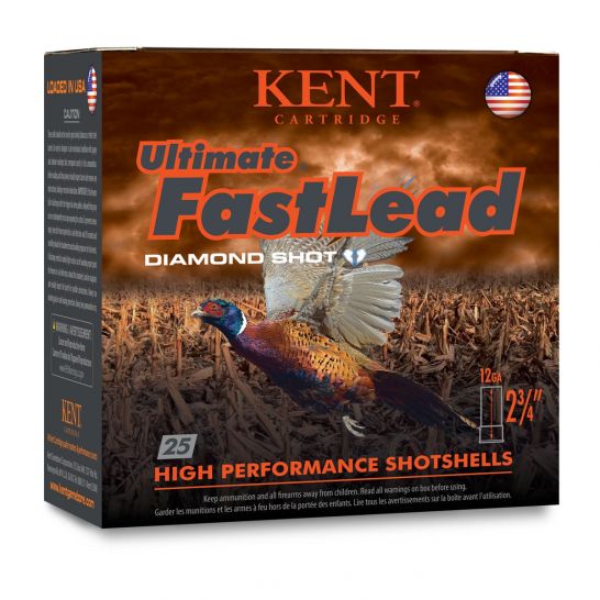 Kent Ultimate Fast Lead 12 Gauge 2 3/4" 1 3/8 oz 6 Shot 25 Rounds ...