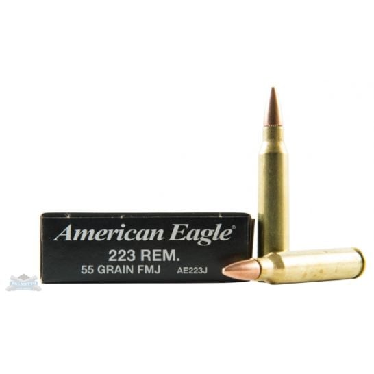 American Eagle 223 Ammo 55gr FMJ BT 20rds - AE 223 Ammo F | Palmetto ...