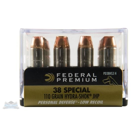 Federal 38 Special 110gr Hydra-Shok Ammunition 20rds - PD38HS3 H ...