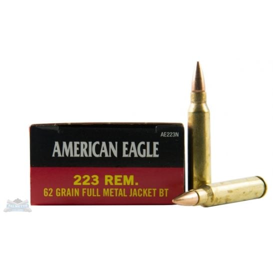 American Eagle 223 Ammo 62gr FMJ 20rds - AE 223 Ammo N | Palmetto State ...