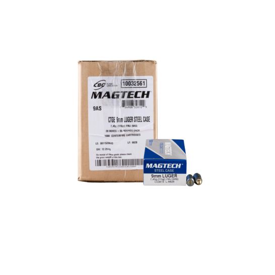 Magtech 9mm Steel Case 115gr FMJ 1,000rd Case | Palmetto State Armory