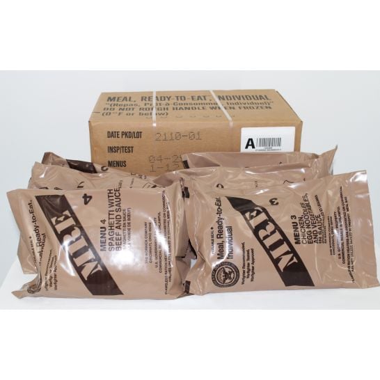 US War Fighter Military MRE (Meals Ready-To-Eat) 12 MRE Per Case - CASE ...