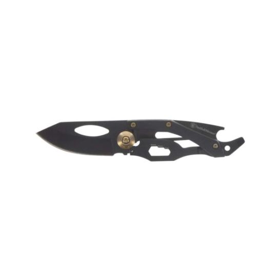 Smith & Wesson Small Multi-Tool Folding Knife Drop Point, Black ...