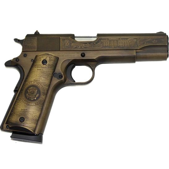 SDS Trump 1911 ACP Pistol 5" 8rd, Distressed Bronze | Palmetto State Armory