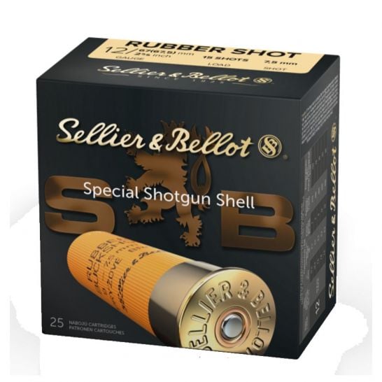 Sellier & Bellot 12ga 2 3/4" Rubber Buck Shot Ammunition 25rds ...
