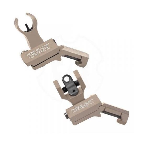 Troy BattleSights 45? Offset Folding HK Front & Rear Set FDE | Palmetto State Armory
