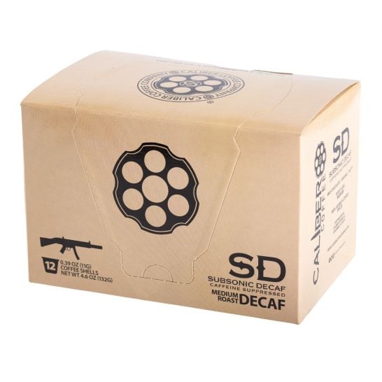 Caliber Coffee Subsonic Decaf , 12 Count Shells | Palmetto State Armory