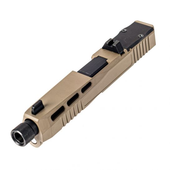 PSA Dagger Complete SW2 RMR Slide Assembly With Threaded Barrel, FDE ...